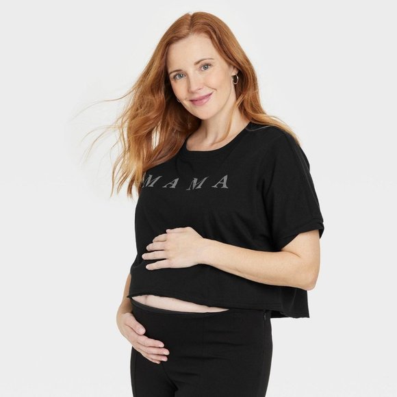 Isabel Maternity by Ingrid & Isabel | Tops | Mama Cropped Maternity ...